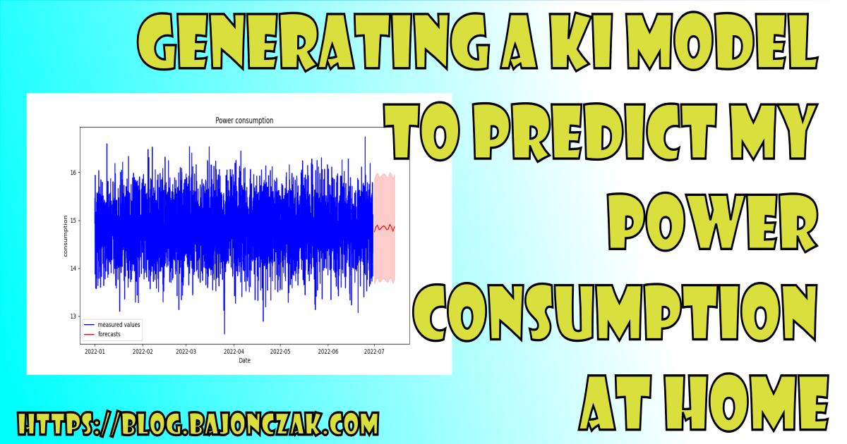 Generating a KI Model to predict my Power consumption at home