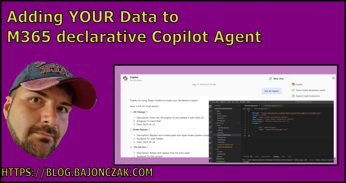 Adding YOUR Data to M365 declarative Copilot Agent