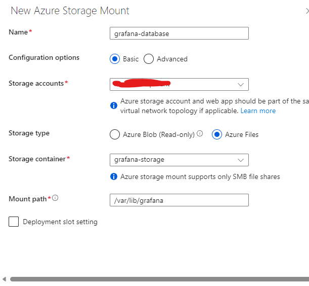 Installing Grafana on Azure Webapps