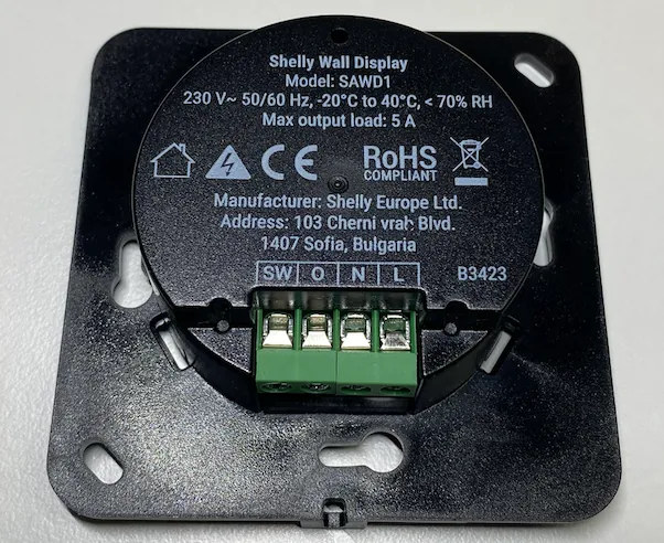 First steps with the Shelly Wall display and adding Homeassistant ...